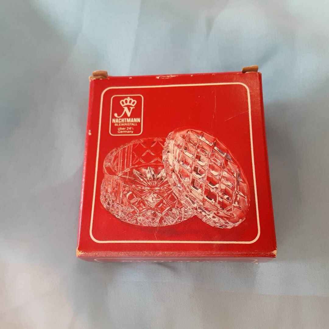 NACHTMANN Lead Crystal Trinket Box/pill Box. New in the Original Box ...