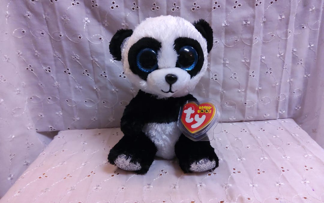 TY Beanie Boos "bamboo" the Panda Bear. New, Never Played With. Stored ...