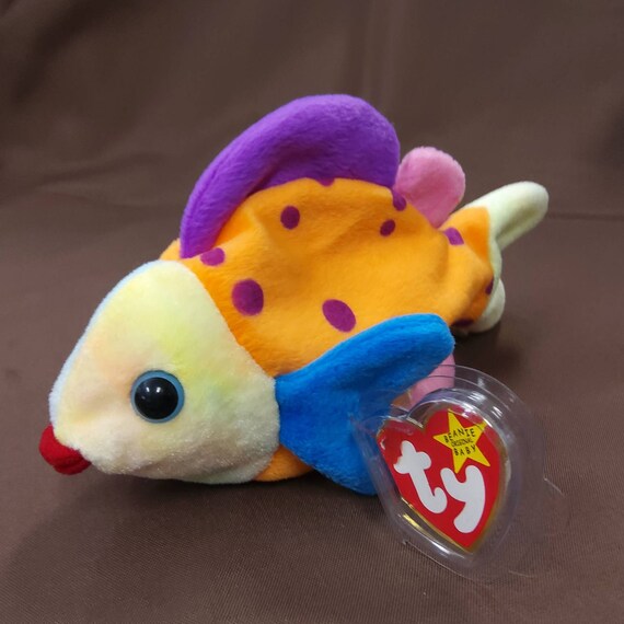 TY Beanie Baby lips the Colorful Fish. New Never | Etsy