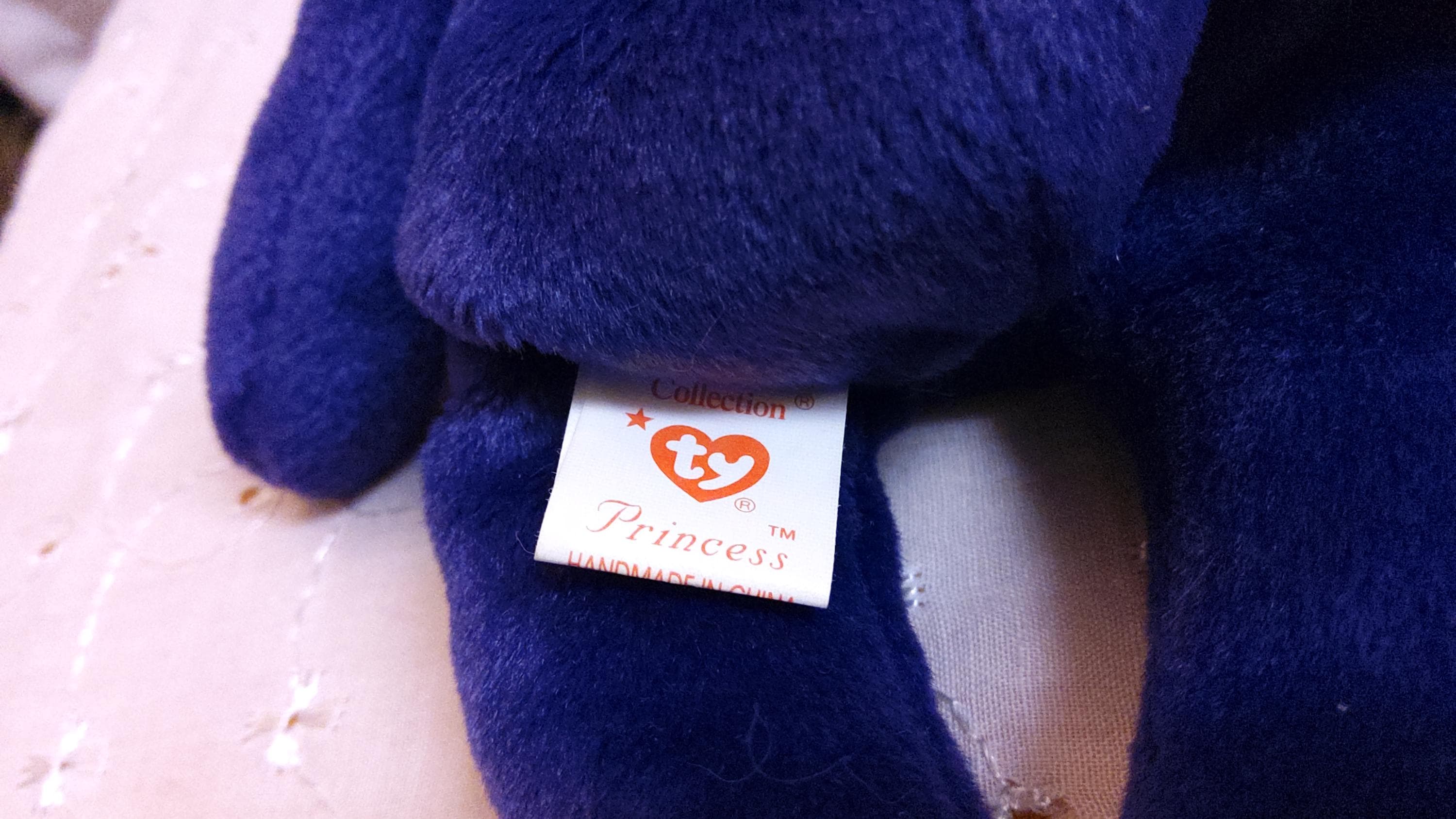 TY Beanie Baby "princess" the Bear That Honors Princess Diana. New ...