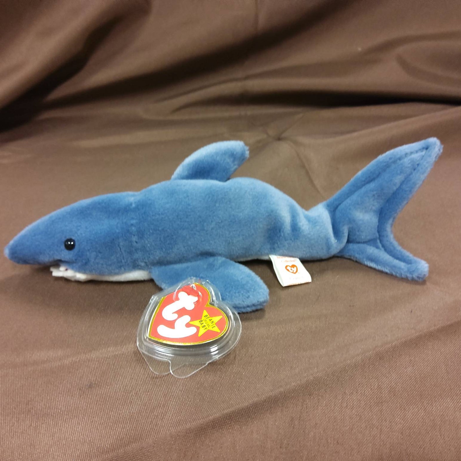TY Beanie Baby crunch the Shark. New Never Played - Etsy