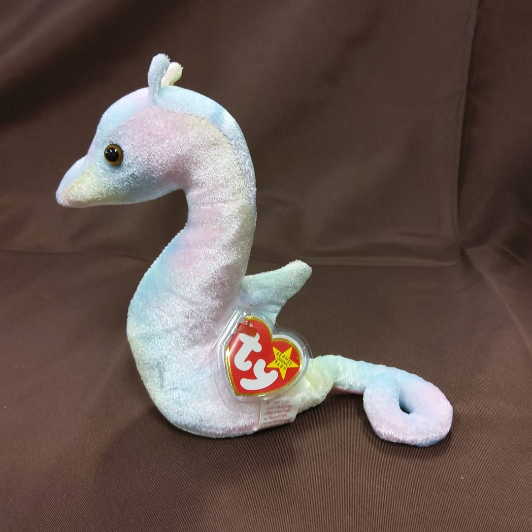TY Beanie Baby "neon" the Seahorse. New, Never Played With. Stored in a ...