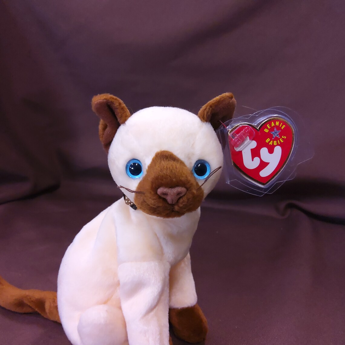 TY Beanie Baby "siam" the Siamese Cat. New, Never Played With. Stored ...