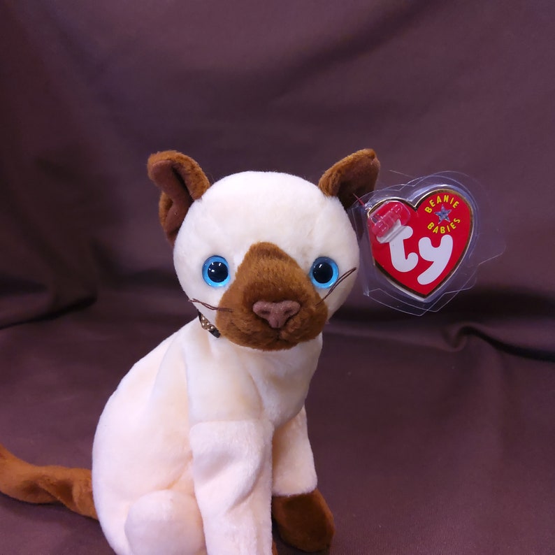 TY Beanie Baby "siam" the Siamese Cat. New, Never Played With. Stored ...