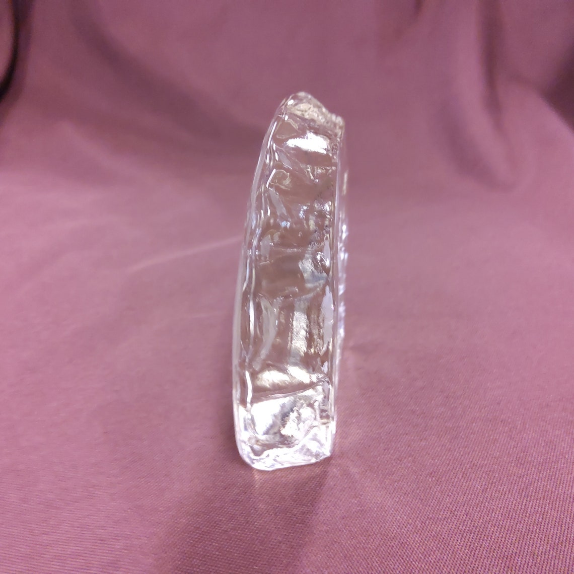 Reverse Carved Clear Glass Butterfly Paperweight - Etsy