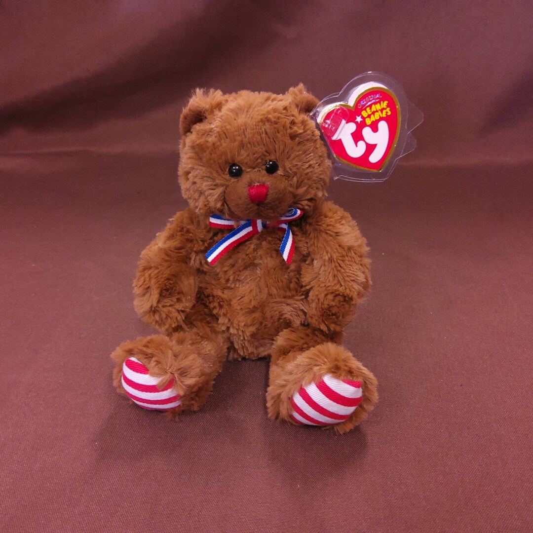 TY Beanie Baby "uncle Sam" the Patriotic Bear - Brown Version. New ...