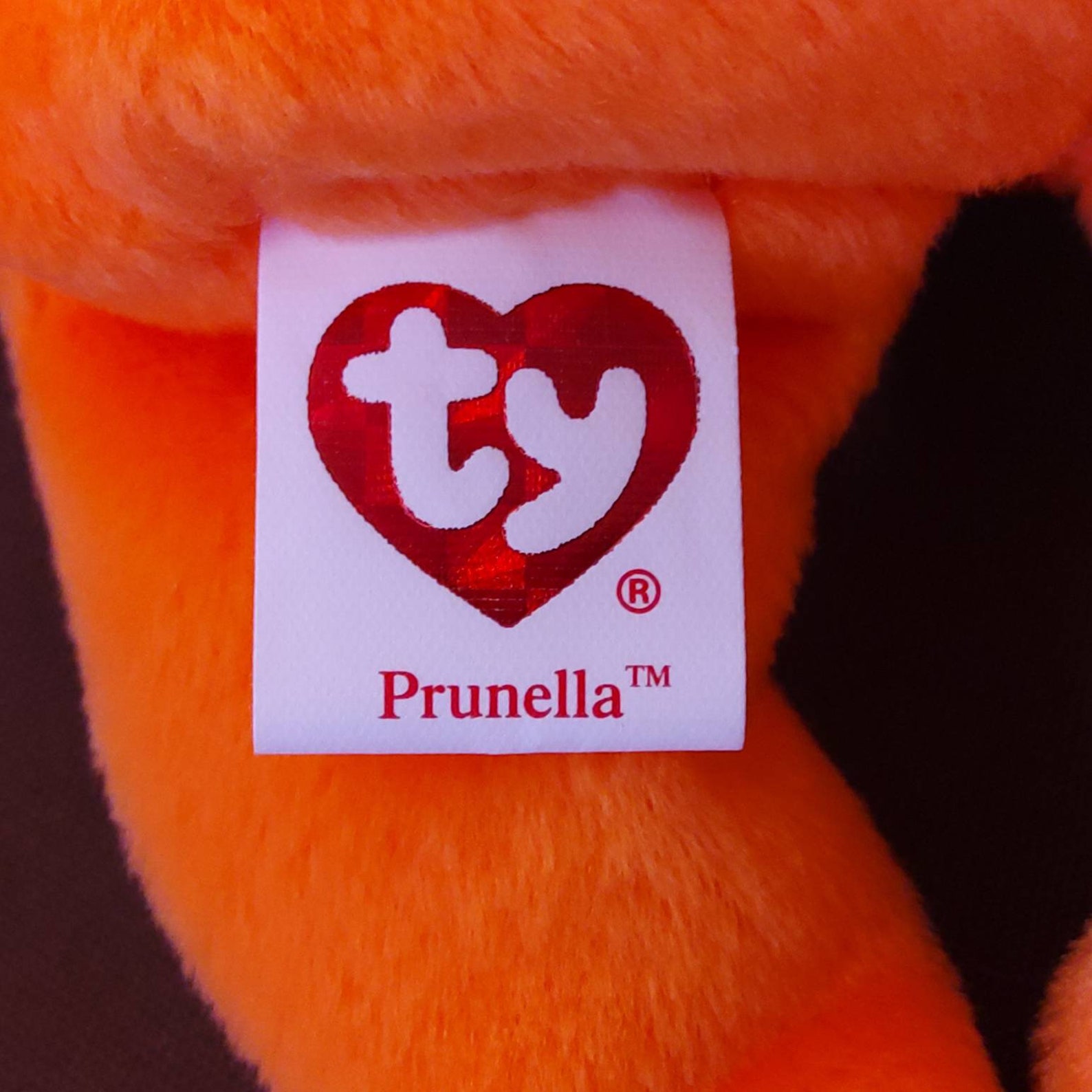 TY Beanie Baby "prunella" the Halloween Witch Bear. New, Never Played ...