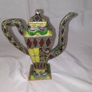 Cloisonné Teapot. Small Size and Comes With the Lid. - Etsy