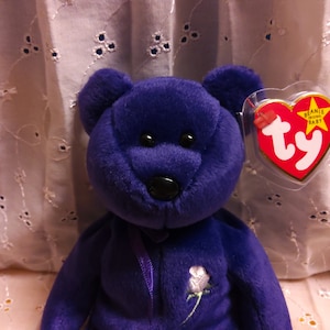 TY Beanie Baby "princess" the Bear That Honors Princess Diana. New ...