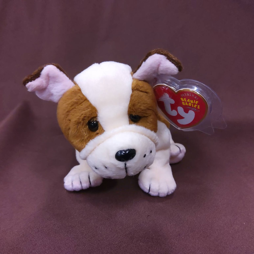 TY Beanie Baby "huggins" the Bulldog. New, Never Played With. Stored in ...