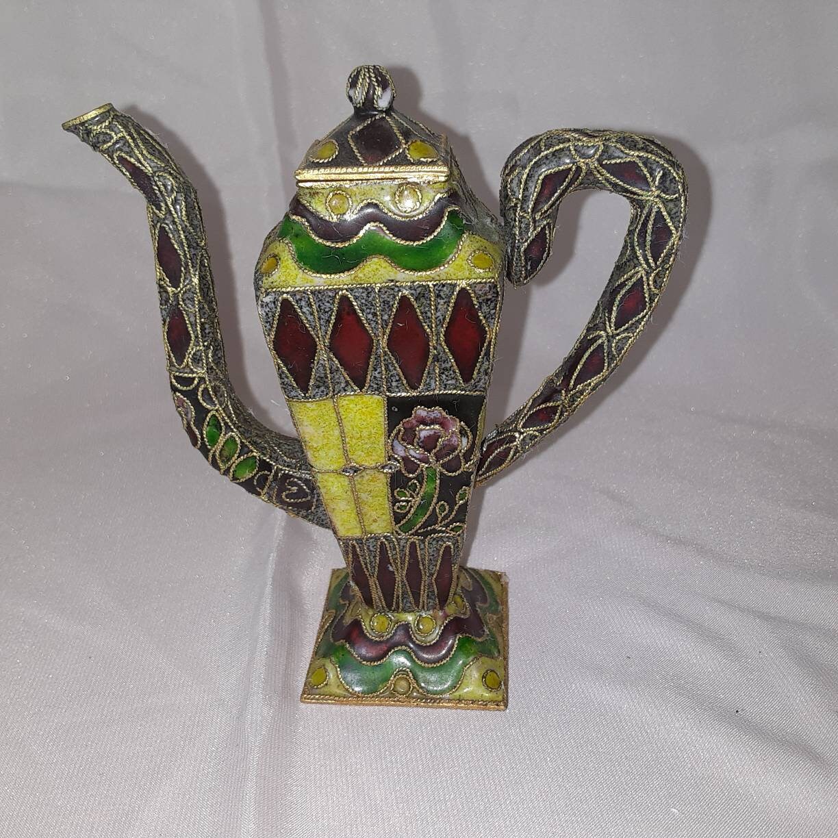 Cloisonné Teapot. Small Size and Comes With the Lid. | Etsy