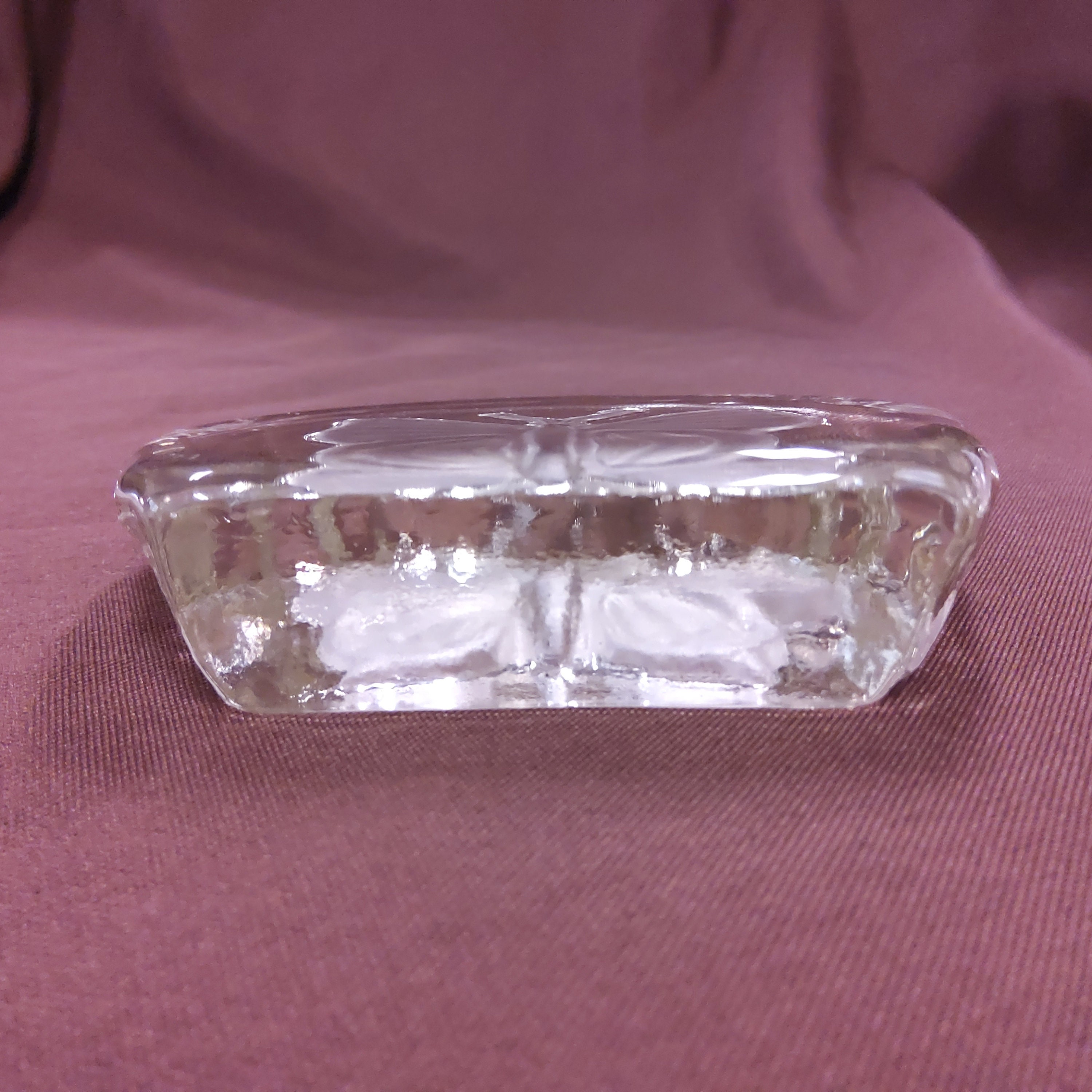 Reverse Carved Clear Glass Butterfly Paperweight - Etsy