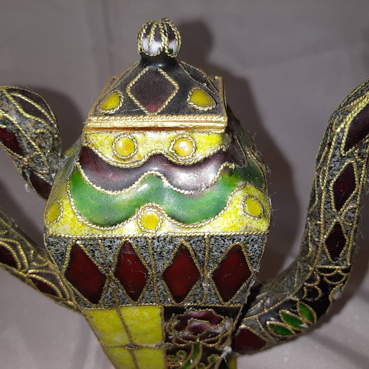 Cloisonné Teapot. Small Size and Comes With the Lid. | Etsy
