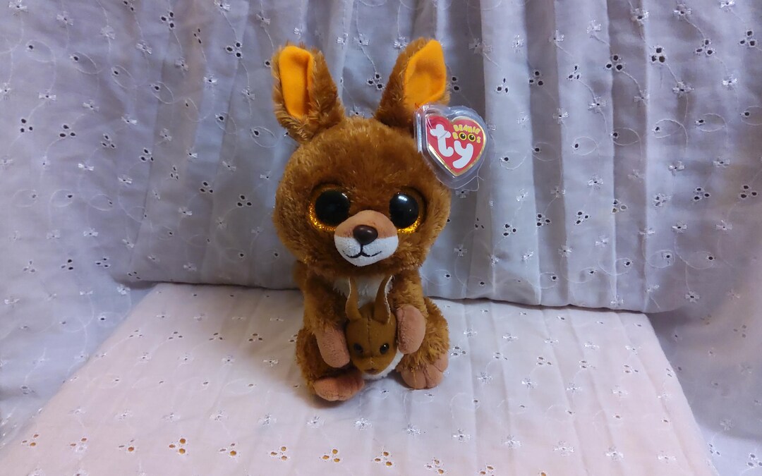 TY Beanie Boos kipper the Kangaroo and Joey. New, Never Played With ...