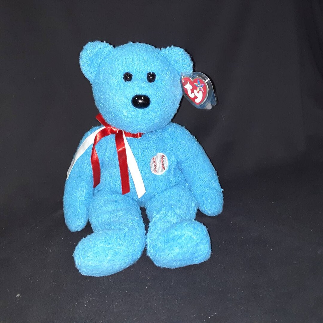 TY Beanie Buddy Bear "addison ". New ,never Played With. Stored Smoke ...