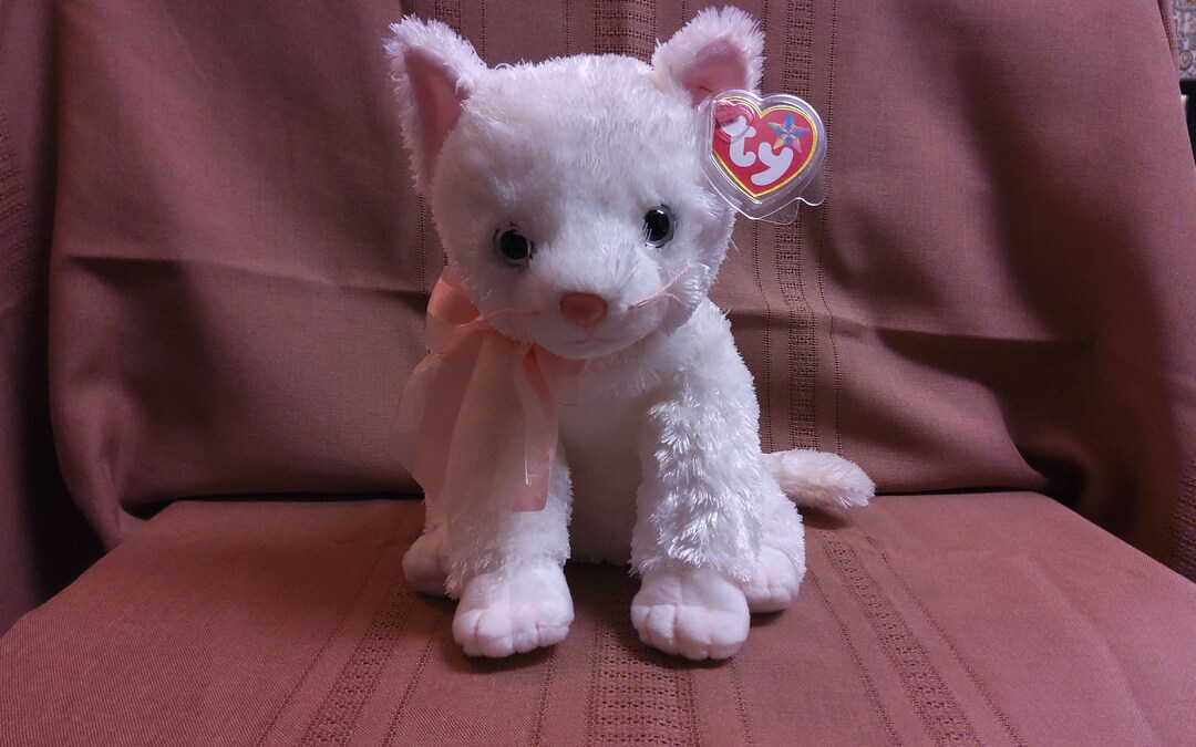 TY Beanie Buddy fancy the White Cat. New, Never Played With. Stored in ...