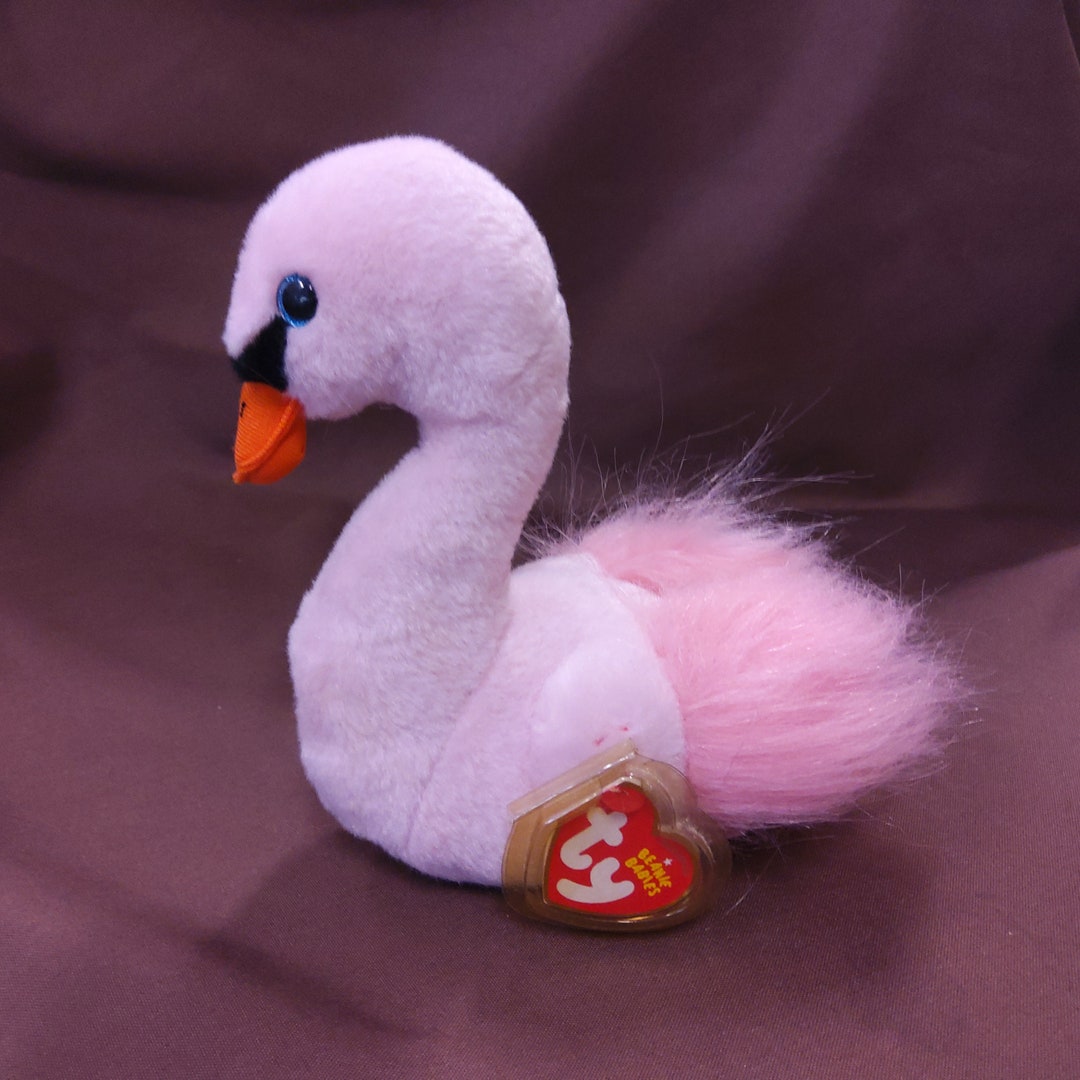 TY Beanie Baby "odette" the Pink Swan. New, Never Played With. Stored ...
