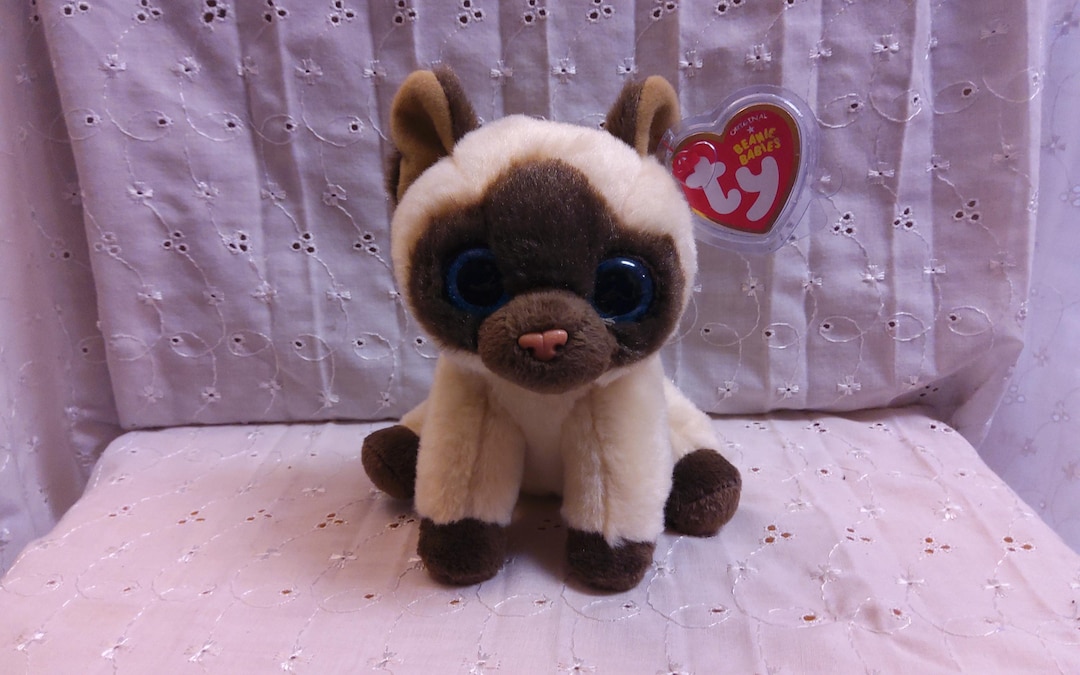 TY Beanie Baby "jaden" the Siamese Cat. New, Never Played With. Stored ...