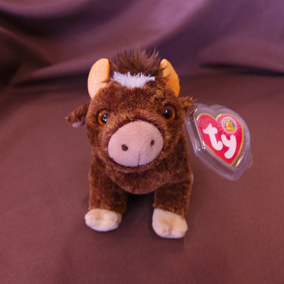 TY Beanie Baby "jersey" the Bull. Beanie Baby of the Month. New, Never ...