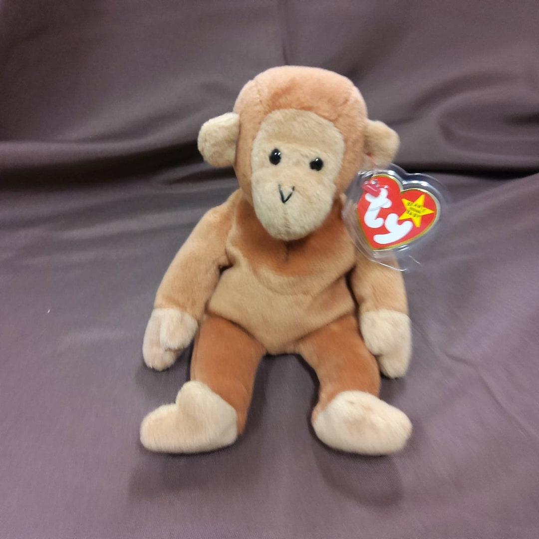TY Beanie Baby "bongo" the Monkey. New, Never Played With. Stored in a ...