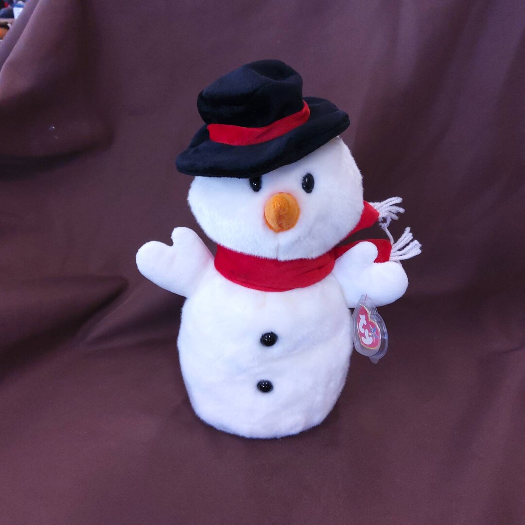 TY Beanie Buddy "snowball" the Snowman. New, Never Played With. Stored ...