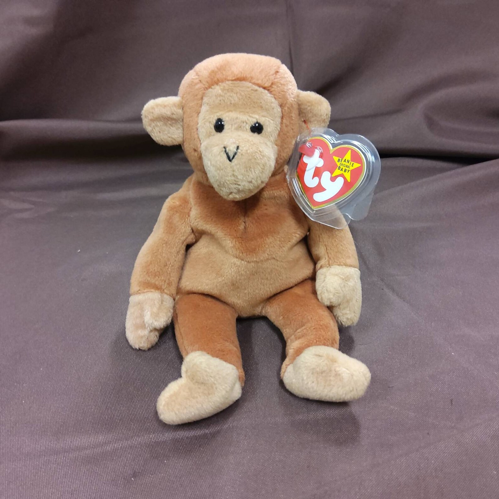 TY Beanie Baby bongo the Monkey. New, Never Played With. Stored in a ...