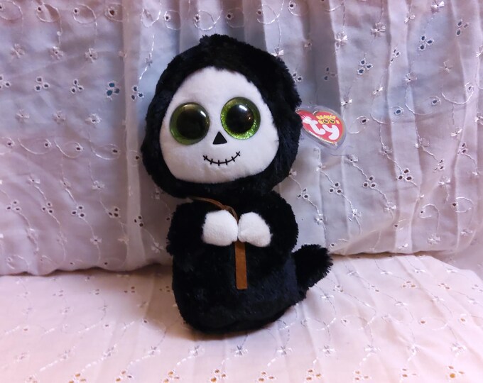 TY Beanie Boos "grimm" the Grim Reaper. New, Never Played With. Stored ...