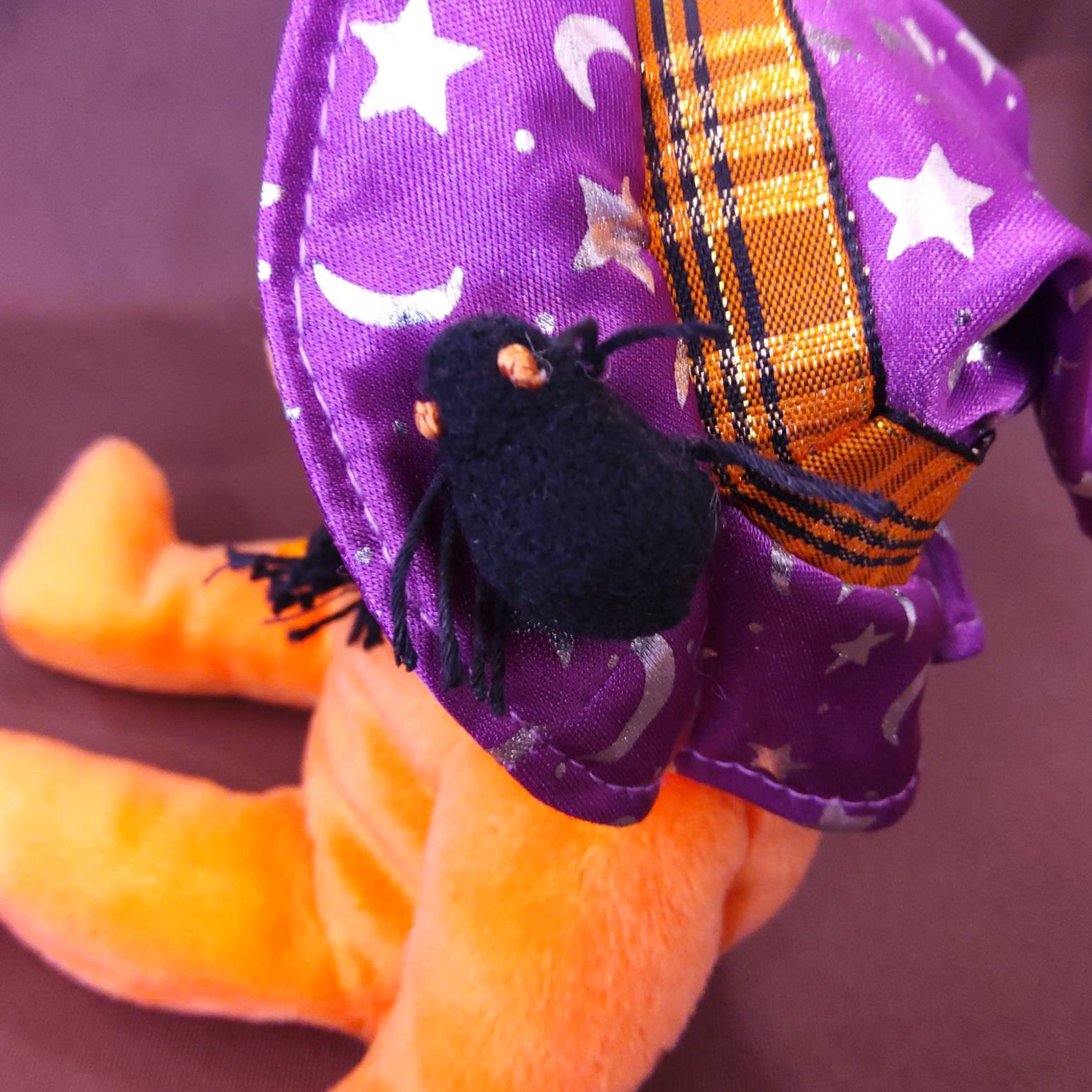 TY Beanie Baby "prunella" the Halloween Witch Bear. New, Never Played ...
