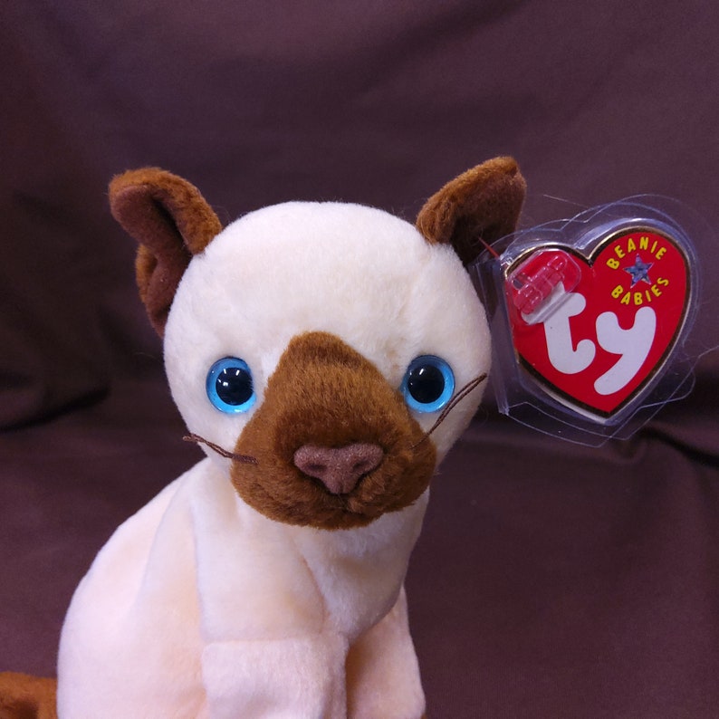 TY Beanie Baby "siam" the Siamese Cat. New, Never Played With. Stored ...