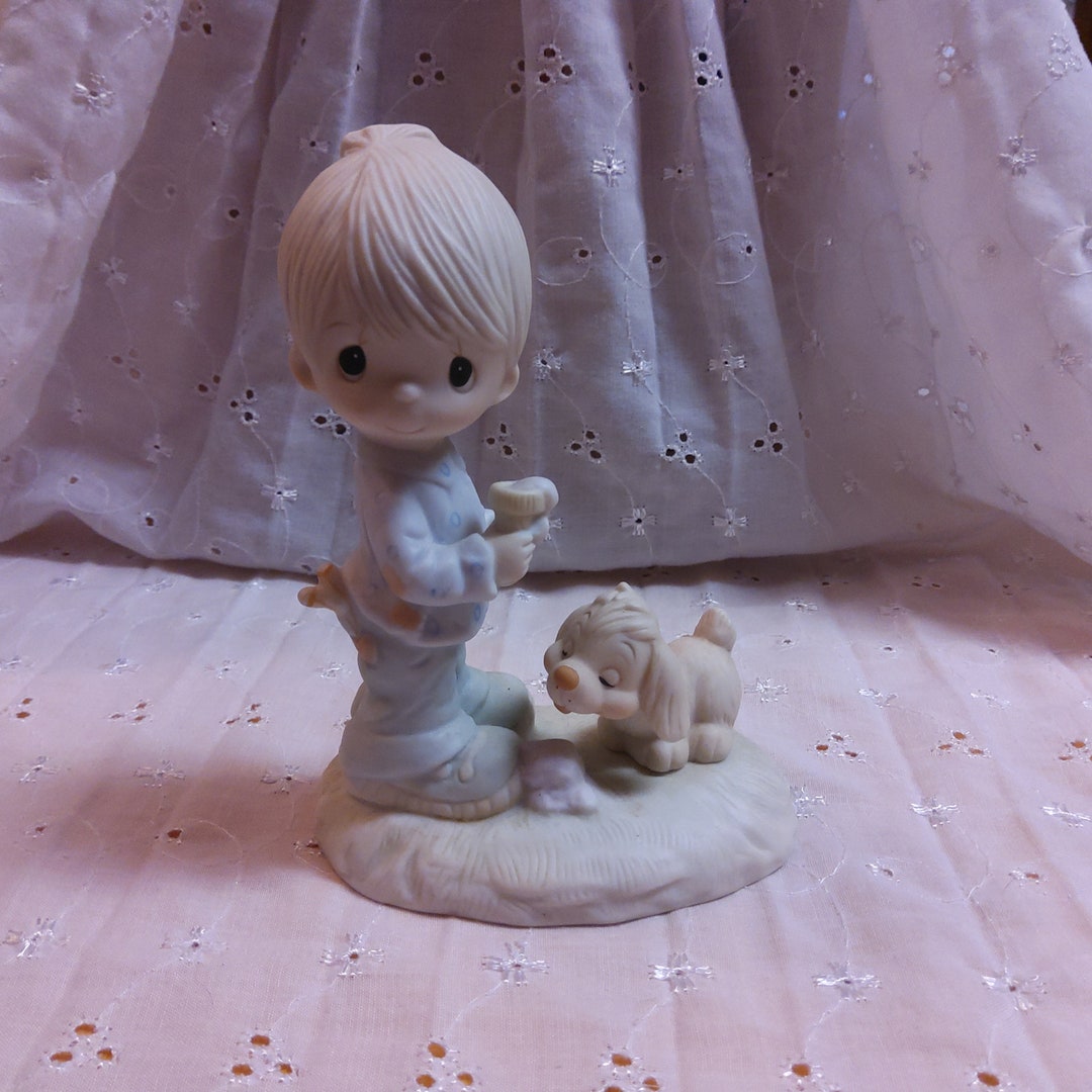 Precious Moments Figurine "praise the Lord Anyhow." Vintage Dated 1976 ...