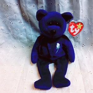 TY Beanie Baby princess the Bear That Honors Princess Diana. New, Never ...