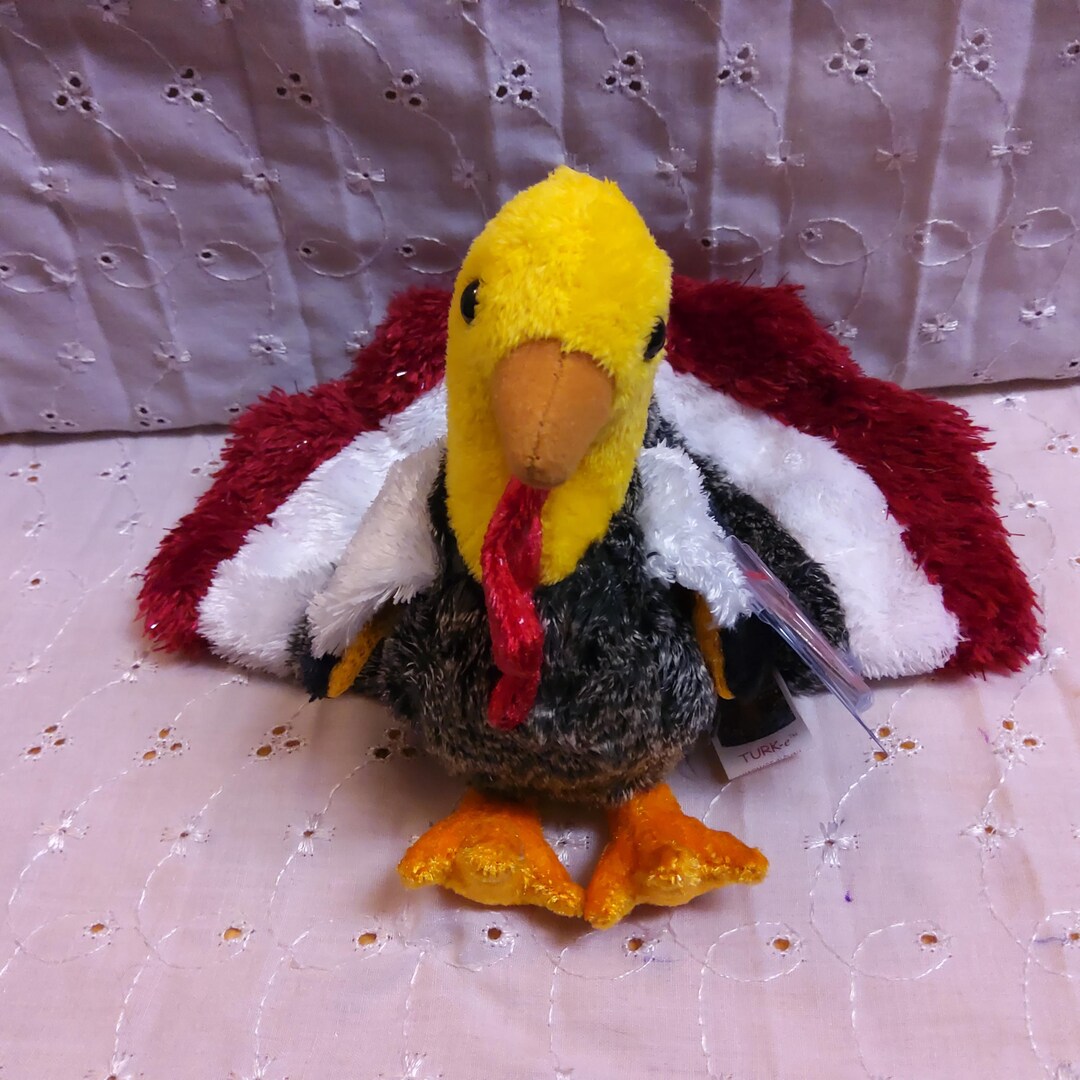 TY Beanie Baby "turk-e" the Turkey. New, Never Played With. Stored in a ...