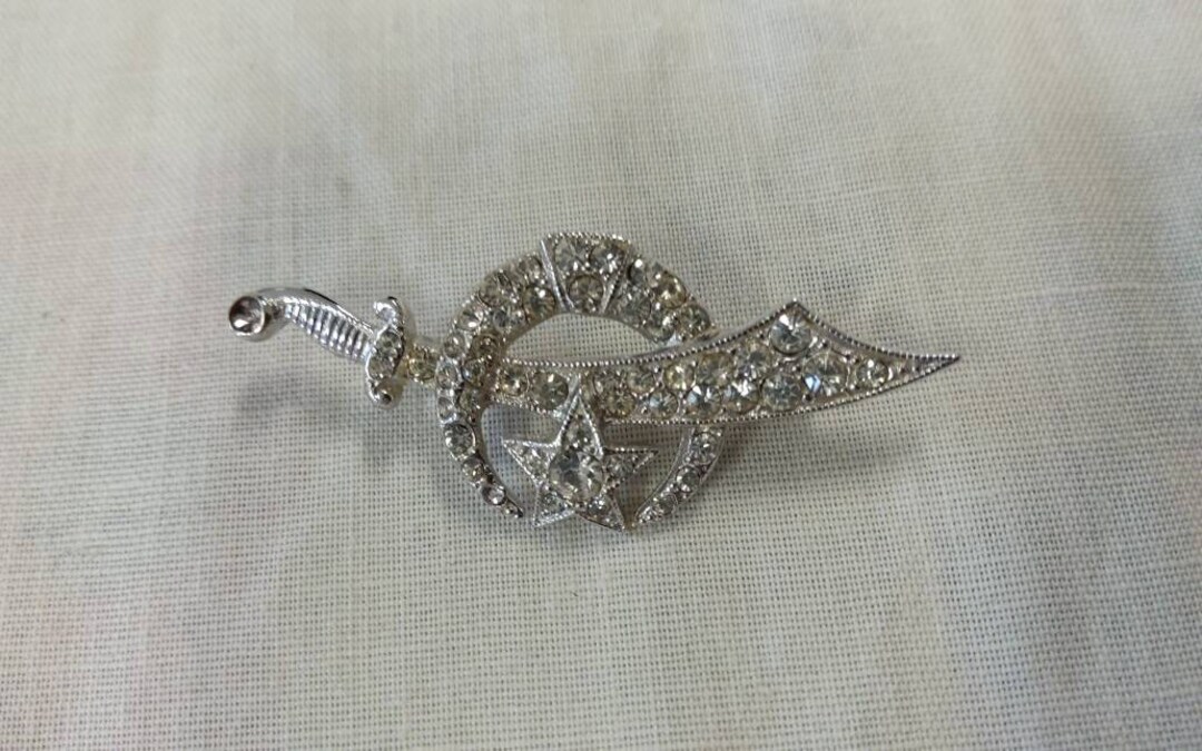 ORA Vintage MASONIC/OES Scimitar Sword, Crescent Moon and Star ...