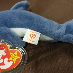 TY Beanie Baby Crunch the Shark. New never played | Etsy