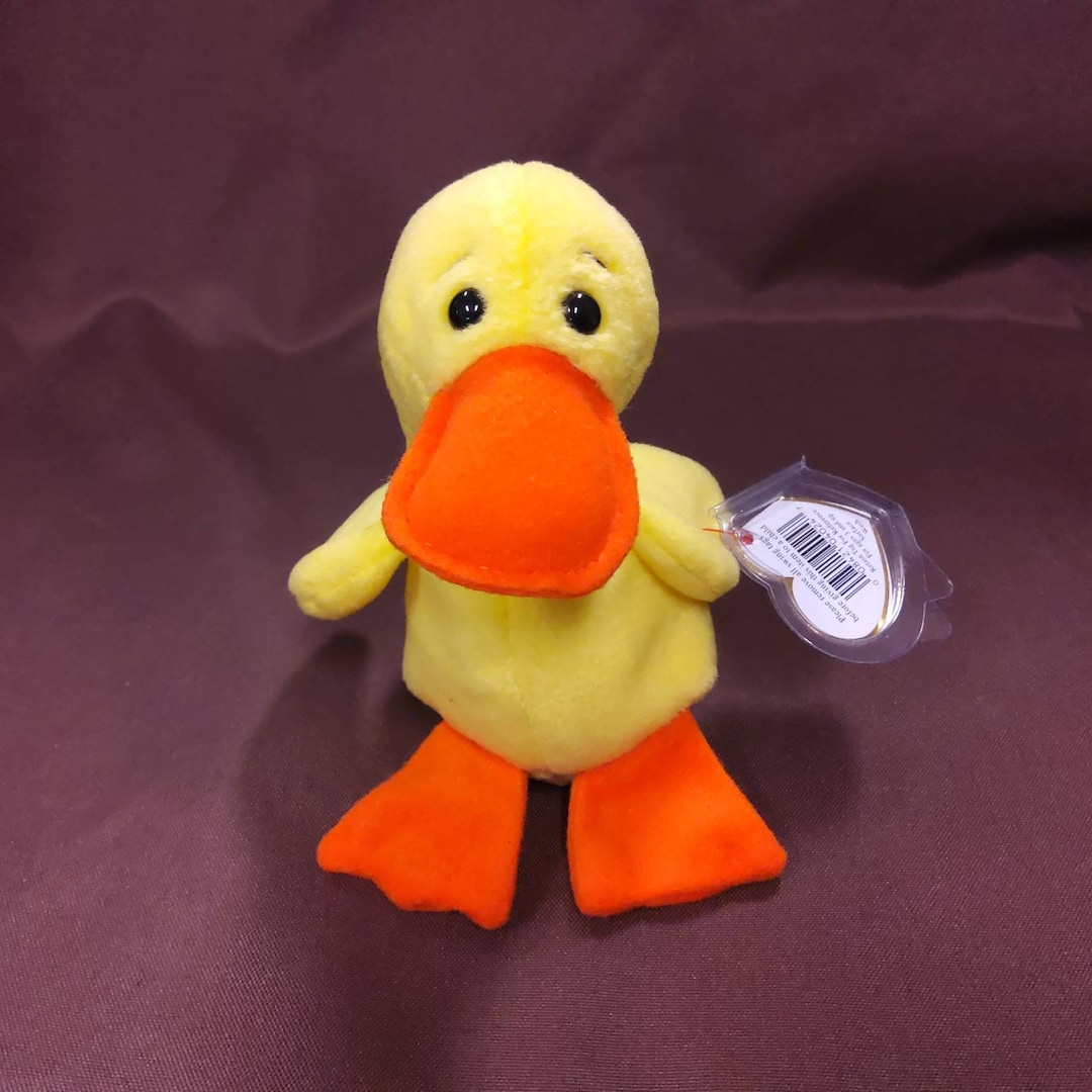 TY Beanie Baby "quackers" the Yellow Duck. New, Never Played With ...