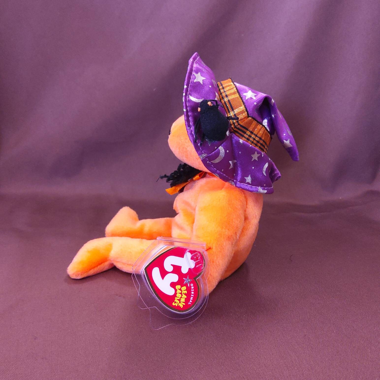 TY Beanie Baby "prunella" the Halloween Witch Bear. New, Never Played ...