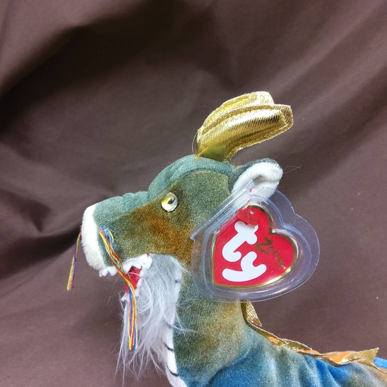 TY Beanie Baby dragon From the Zodiac Collection. - Etsy