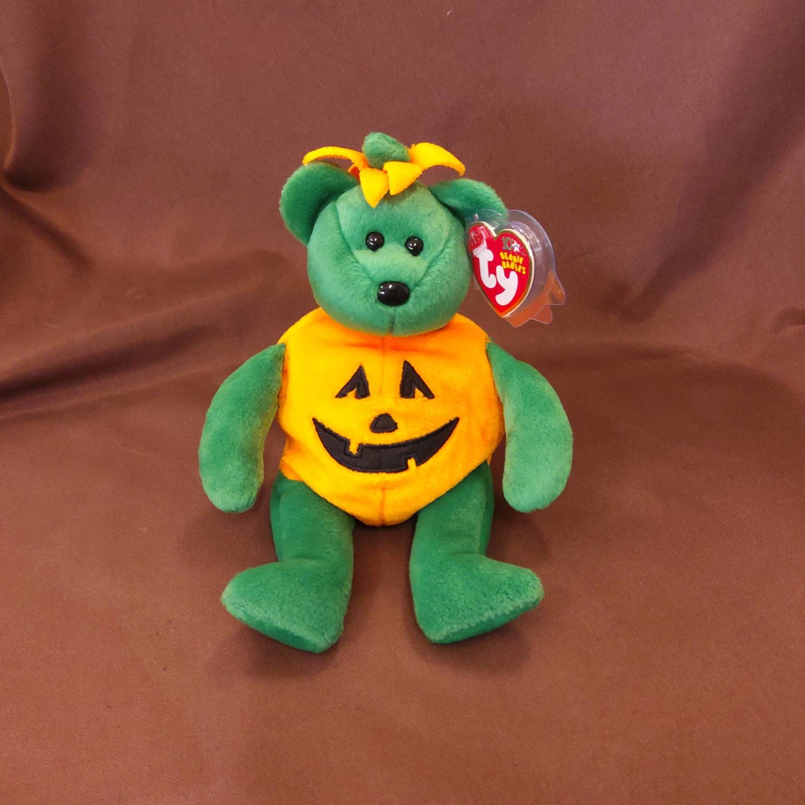 TY Beanie Baby tricky the Halloween Pumpkin Bear. - Etsy