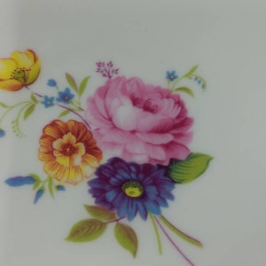 ROYAL ADDERLEY "floral" Bone China Trinket Tray/dish. Made in England ...