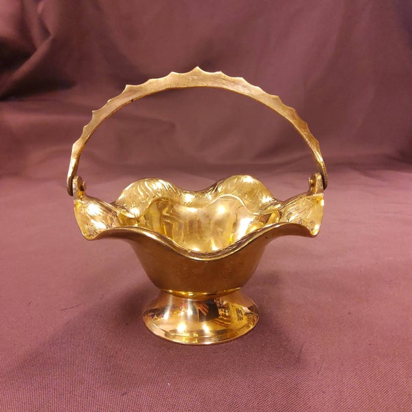 Solid Brass Basket - Etsy