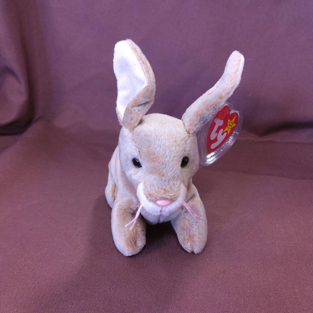 TY Beanie Baby "nibbly" the Rabbit. New, Never Played With. Stored in a ...