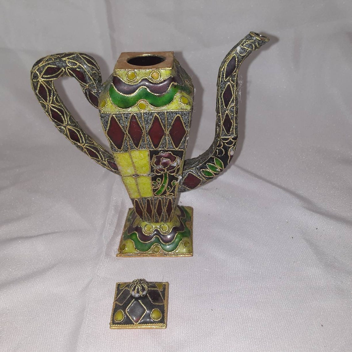 Cloisonné Teapot. Small Size and Comes With the Lid. | Etsy