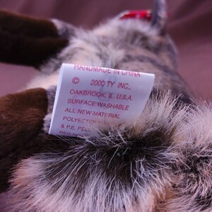 TY Beanie Baby howl the Wolf. New, Never Played With. Stored in a Smoke ...