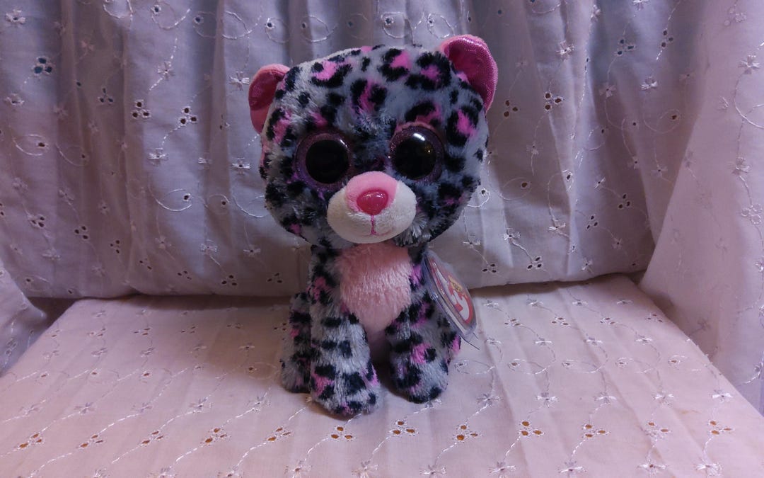 TY Beanie Boos "tasha" the Leopard. New, Never Played With. Stored in a ...