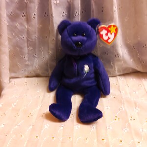 TY Beanie Baby "princess" the Bear That Honors Princess Diana. New ...