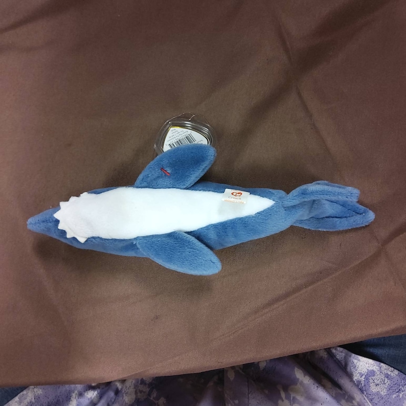 TY Beanie Baby crunch the Shark. New Never Played - Etsy
