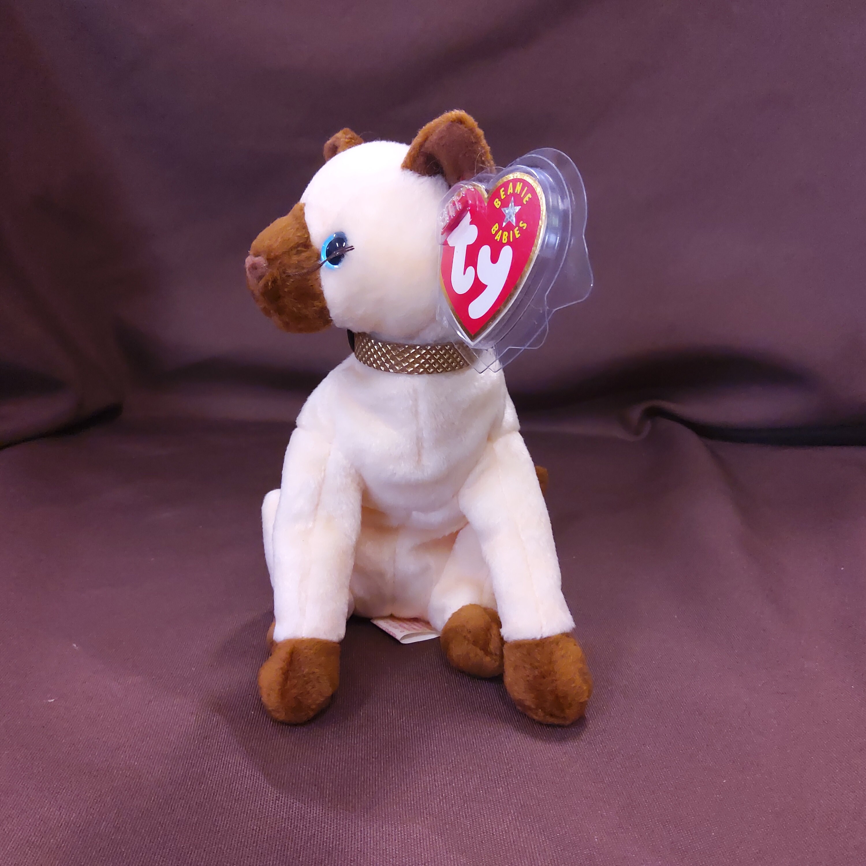 TY Beanie Baby "siam" the Siamese Cat. New, Never Played With. Stored ...