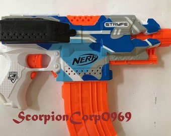 Nerf Stryfe 170 FPS Battlecamo Modded Nerf W Neo dymium Motors Daybreak Flywheels and Cage Etsy Hong Kong