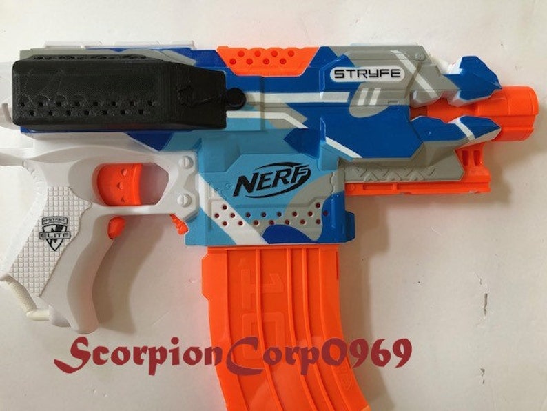 Nerf Stryfe 170 FPS Battlecamo Modded Nerf W/ Neo-dymium Motors ...