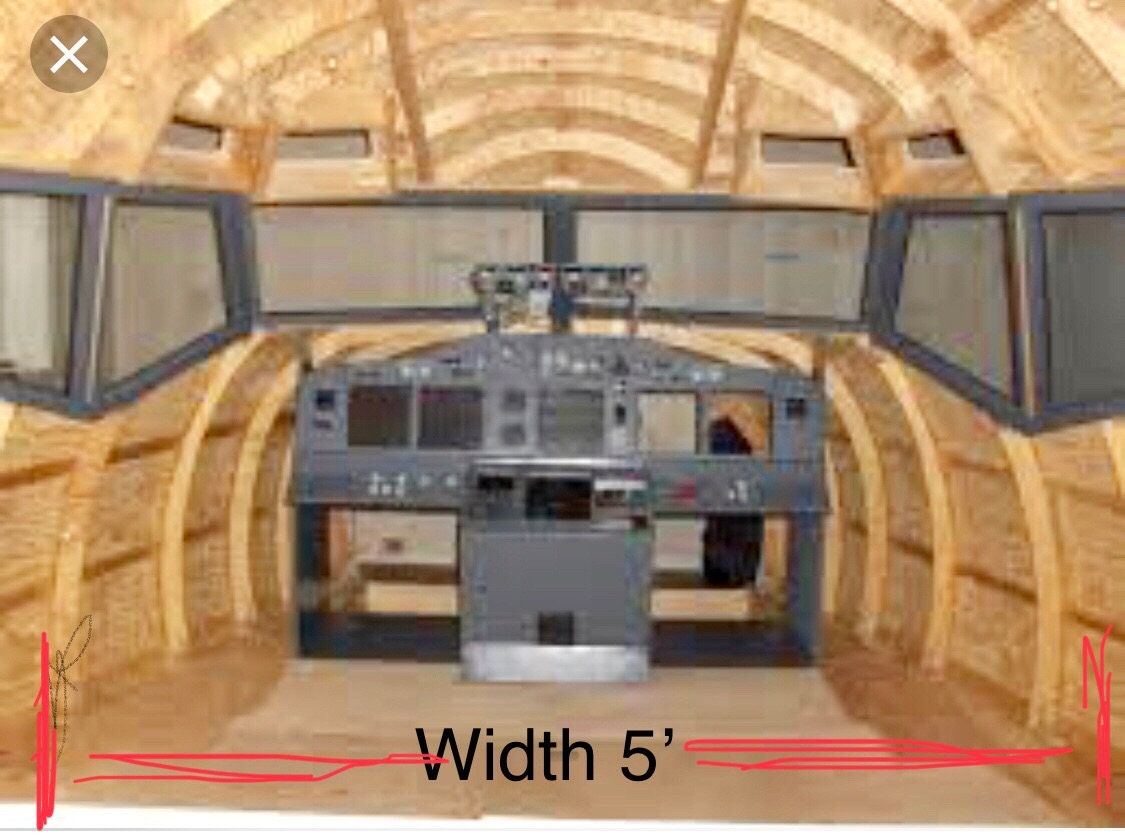 Flight Simulator Plane Cabin for Games DIY Blueprints - Etsy